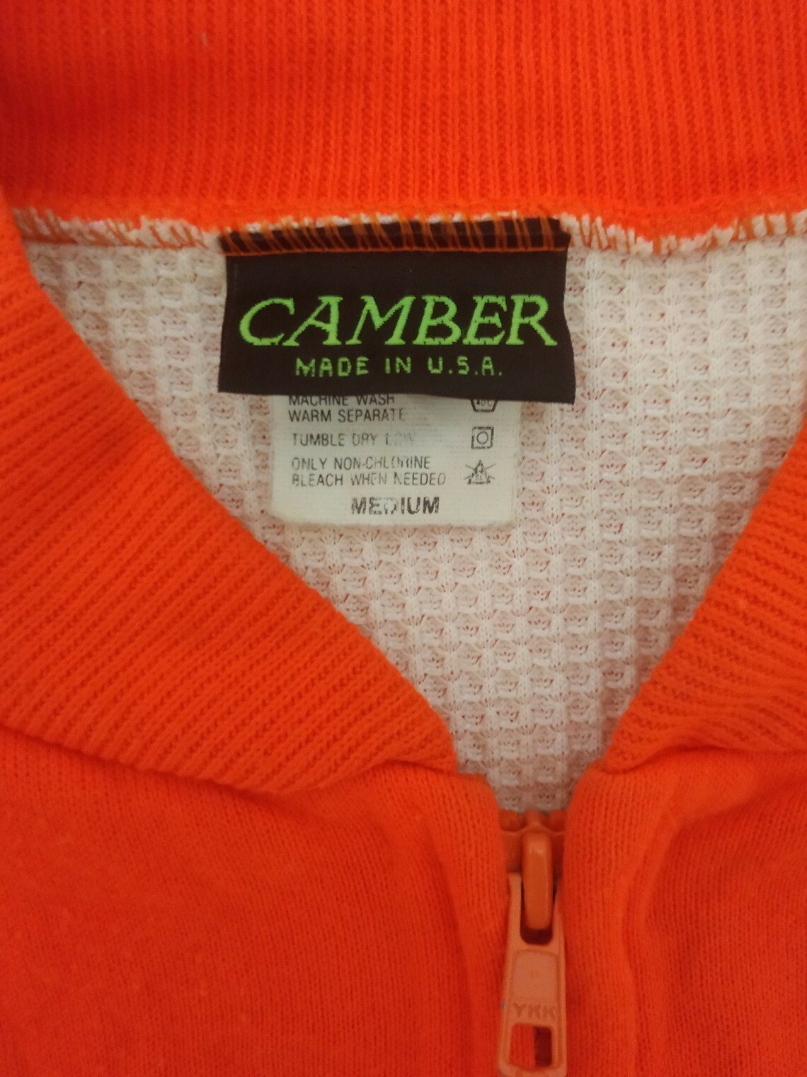 Vintage Camber Jacket Orange Color Size M Made in USA - Etsy