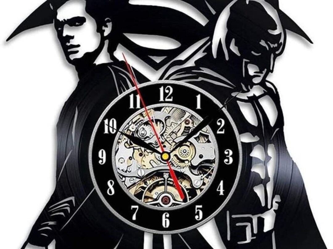 Vinyl Record Wall Clock Comics Superhero Home Decor Office - Etsy