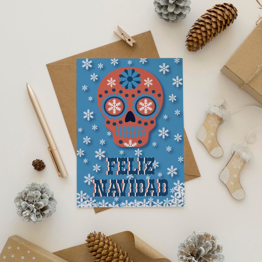 Feliz Navidad Christmas Card - Etsy