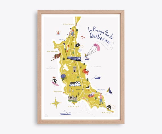 Quiberon Peninsula Map The Wild Coast Of Quiberon | Near La Trinité