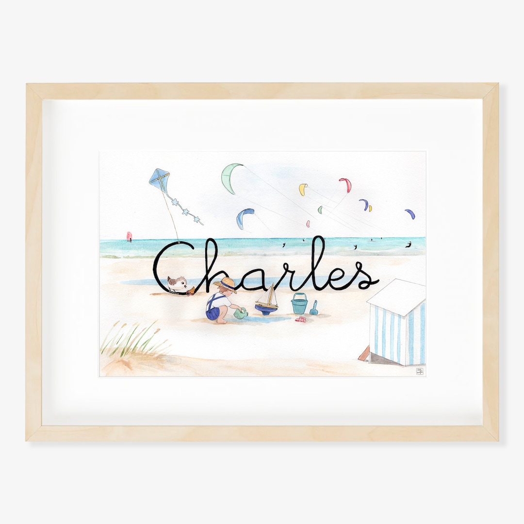 Illustration Customizable Baby First Name Customizable - Etsy