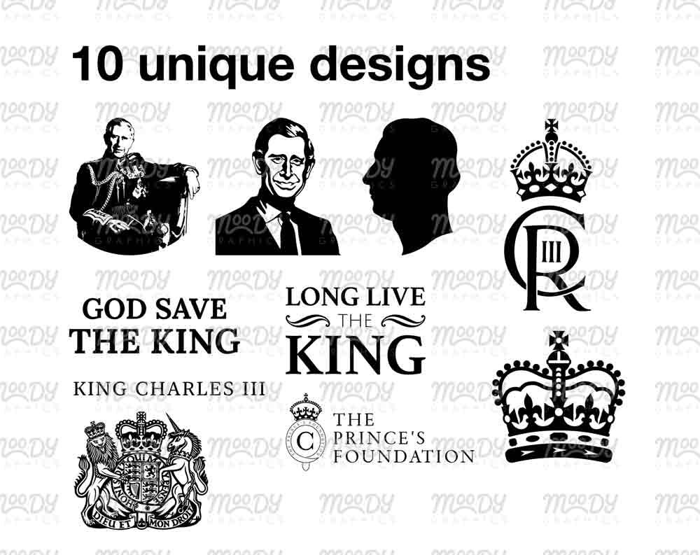 King Charles III Bundle King Svg King Charles Iii Svg the - Etsy