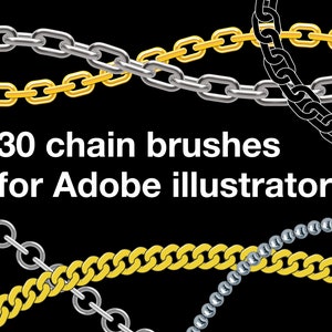 30 Chain Brushes for Adobe Illustrator, Pattern Brush Library - Etsy UK