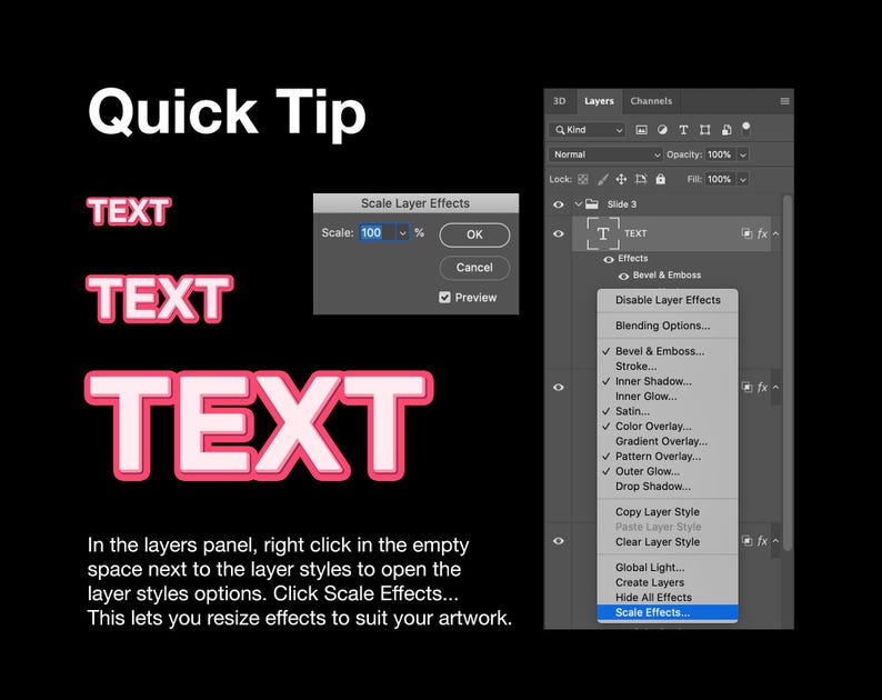 Photoshop Pink Layer Styles | 50 Pink Layer Styles, Adobe Photoshop ...