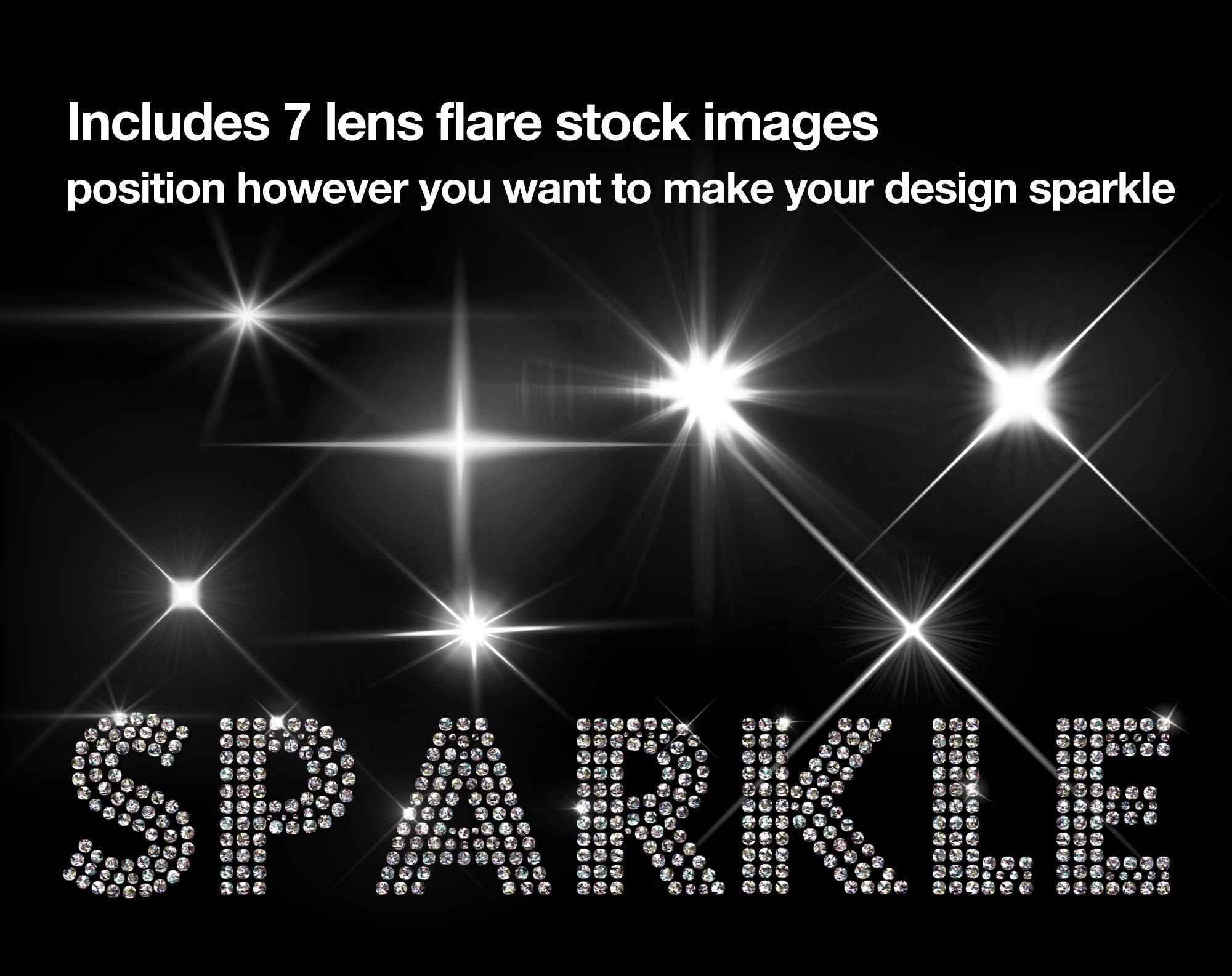 Adobe Photoshop Sparkling Diamond Text Effect | Smart Object ...