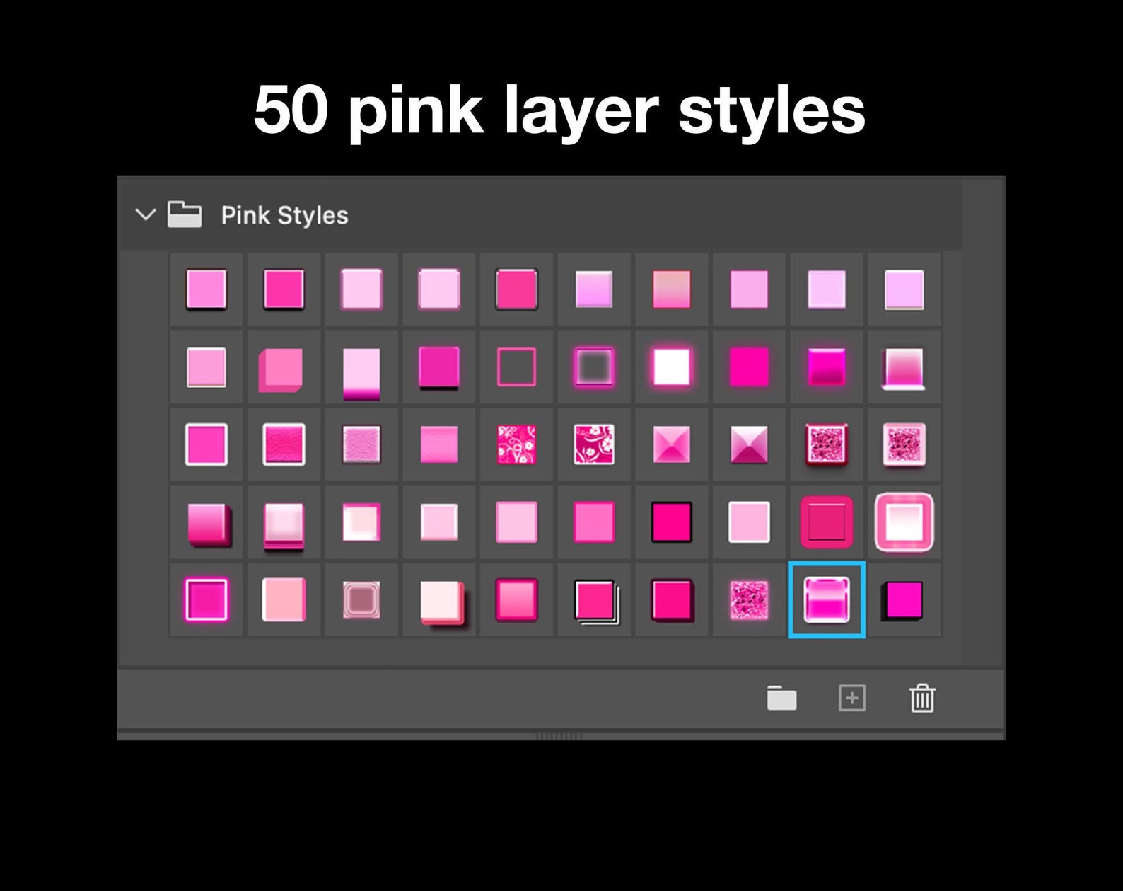 Photoshop Pink Layer Styles | 50 Pink Layer Styles, Adobe Photoshop ...