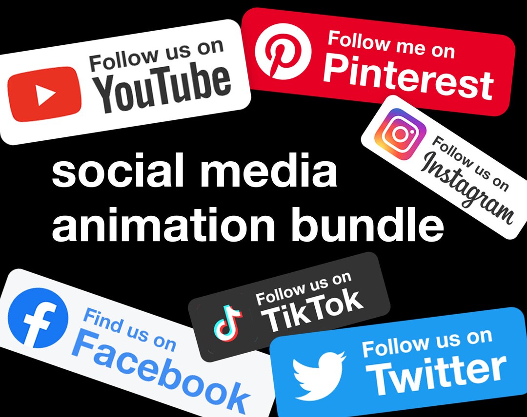 Animated Social Media Follow Subscribe Pop up Bundle for Facebook ...