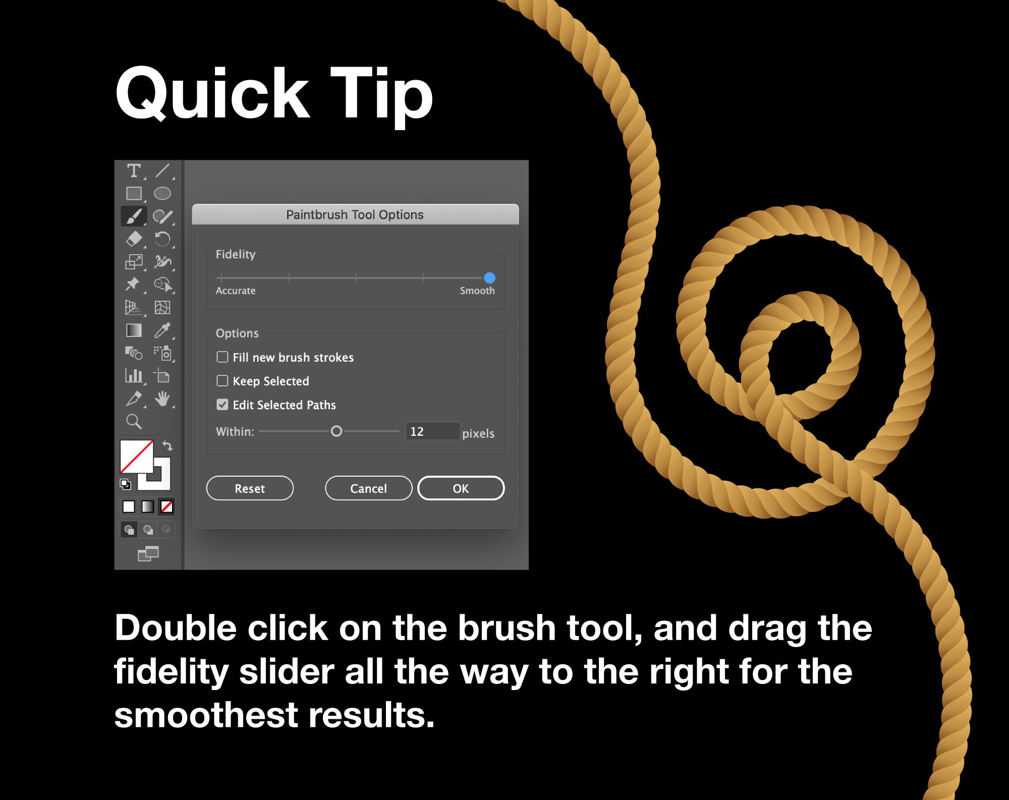 20 Rope Brushes for Adobe Illustrator, Pattern Brush Library - Etsy
