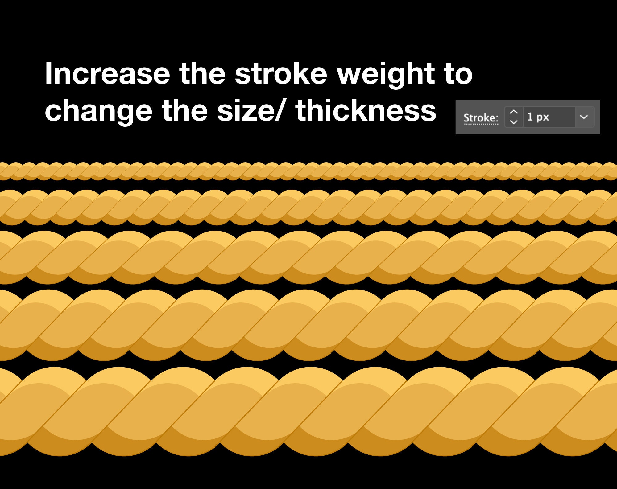 20 Rope Brushes for Adobe Illustrator Pattern Brush Library - Etsy