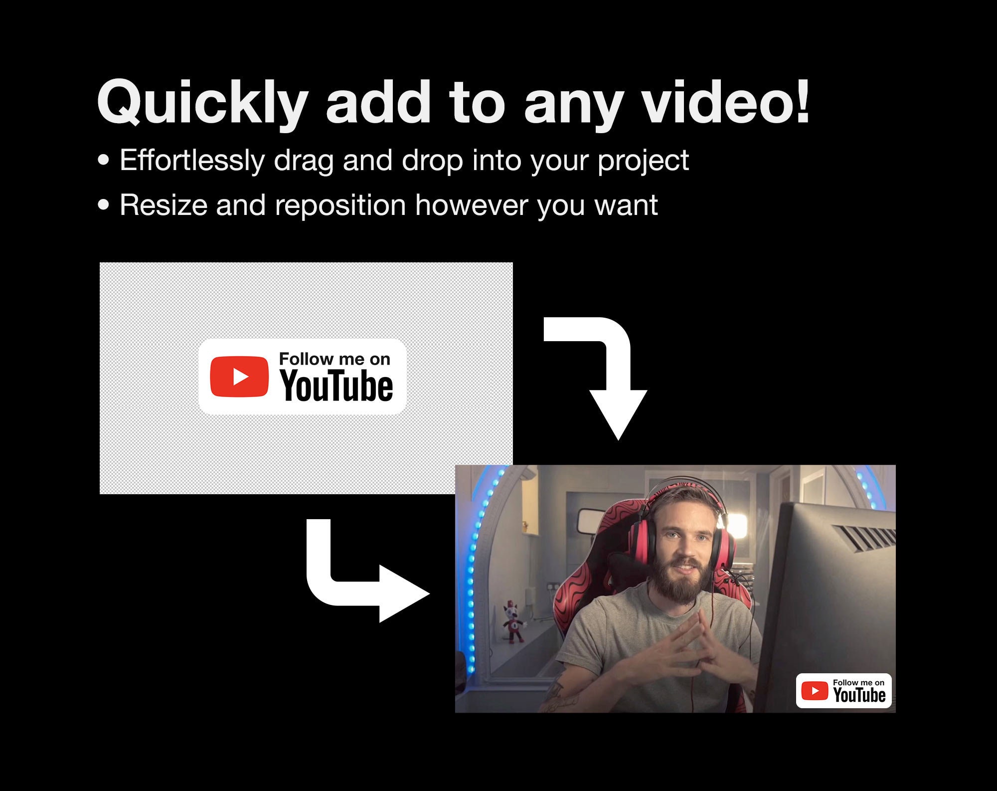 Animated Social Media Follow Subscribe Pop up Bundle for Facebook ...