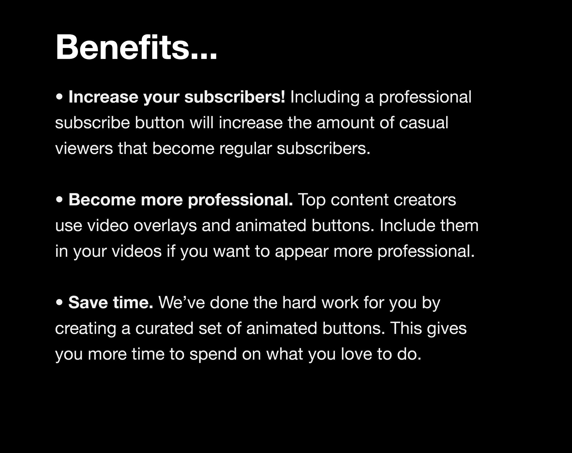 Animated Youtube Subscribe Button Overlay Bundle Video Pop Up (Download ...