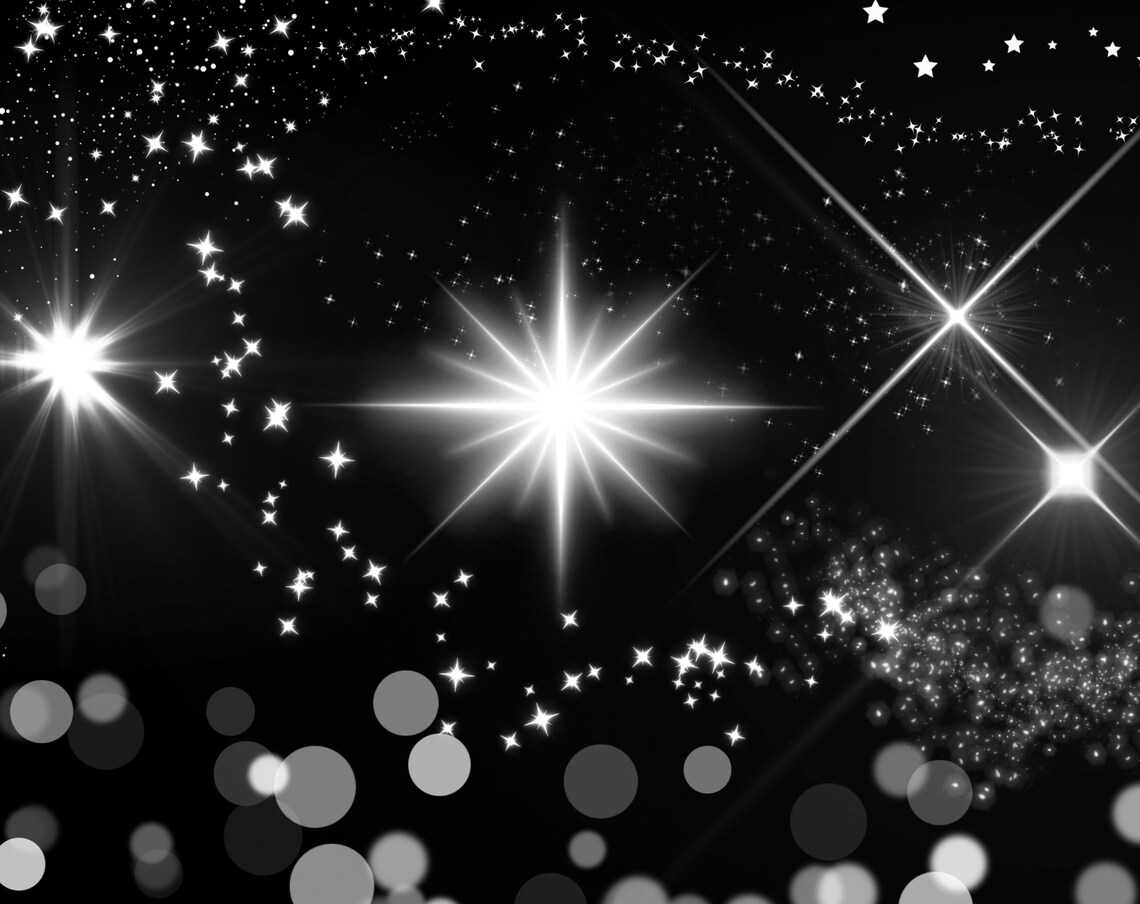 Stars Flares & Bokeh Brushes for Adobe Photoshop brush Pack - Etsy
