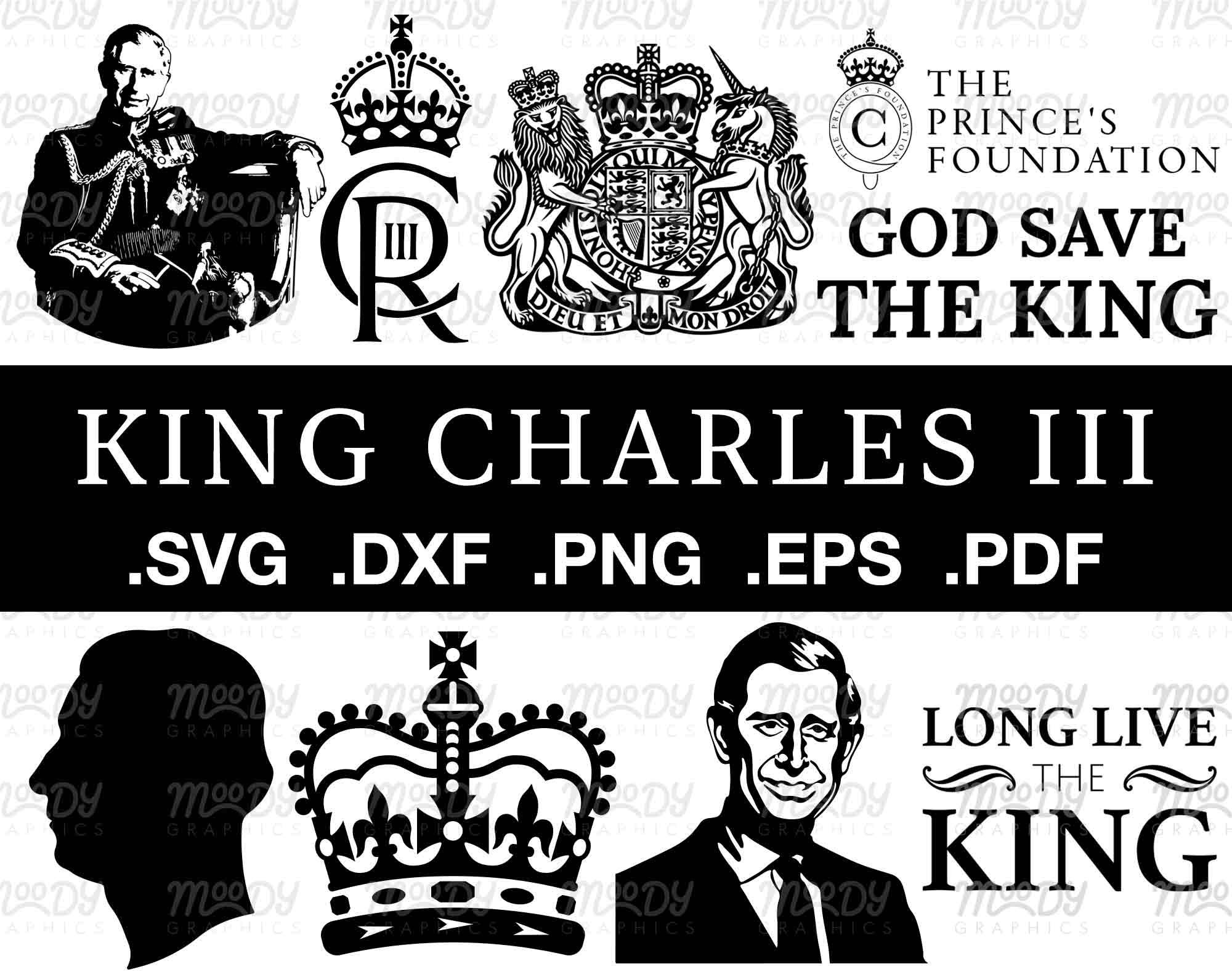 King Charles III Bundle King Svg King Charles Iii Svg the - Etsy