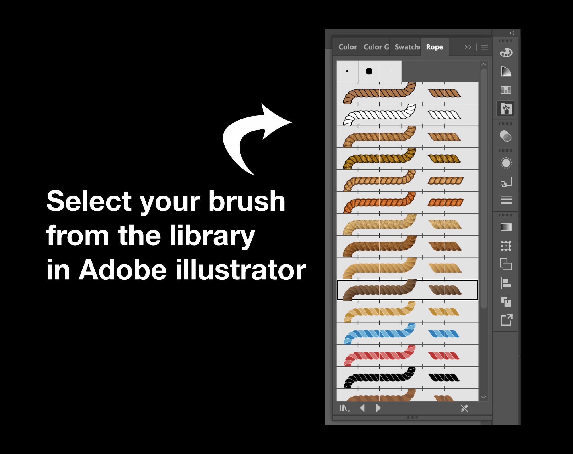 Rope Line Illustrator