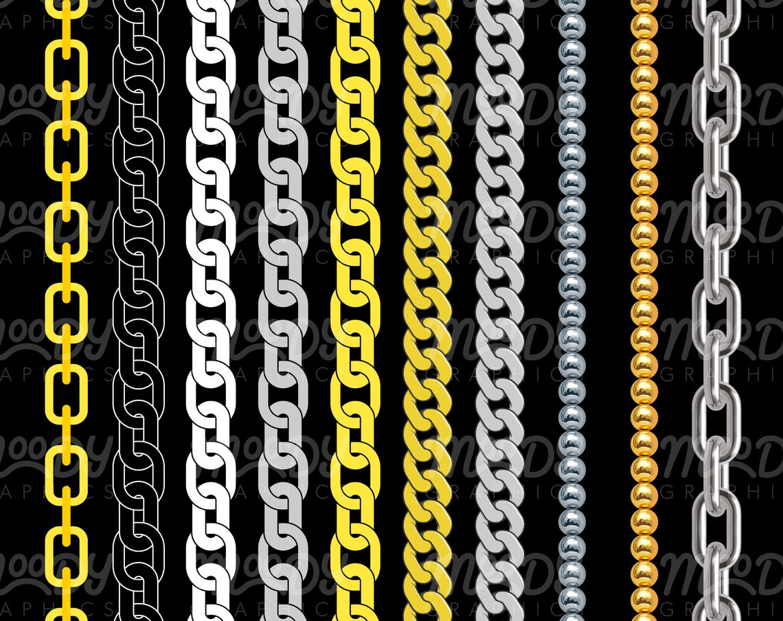 30 Chain Brushes for Adobe Illustrator Pattern Brush Library - Etsy UK
