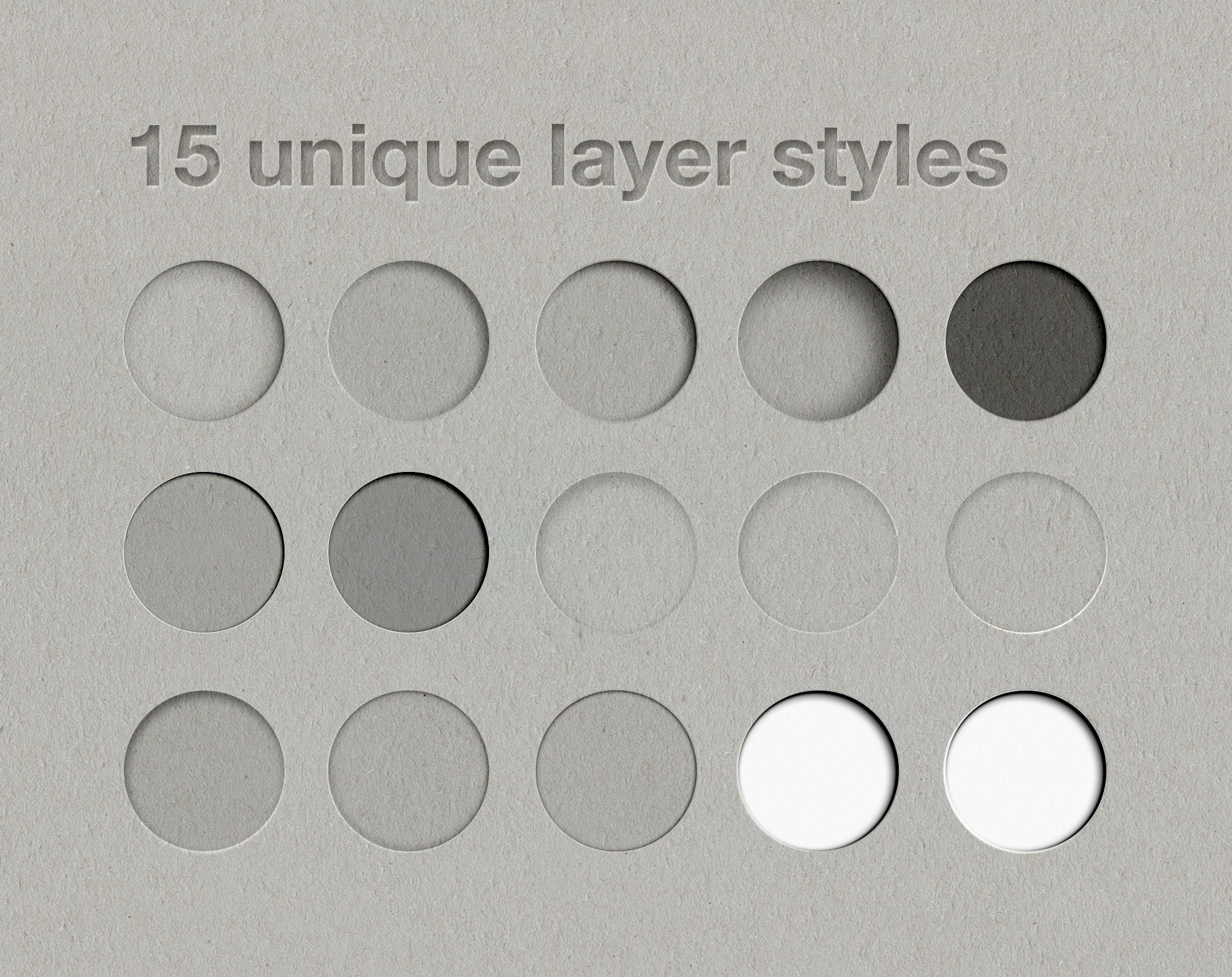 Adobe Photoshop Paper Cut Out Effect 15 Photoshop Layer Styles & 28 ...