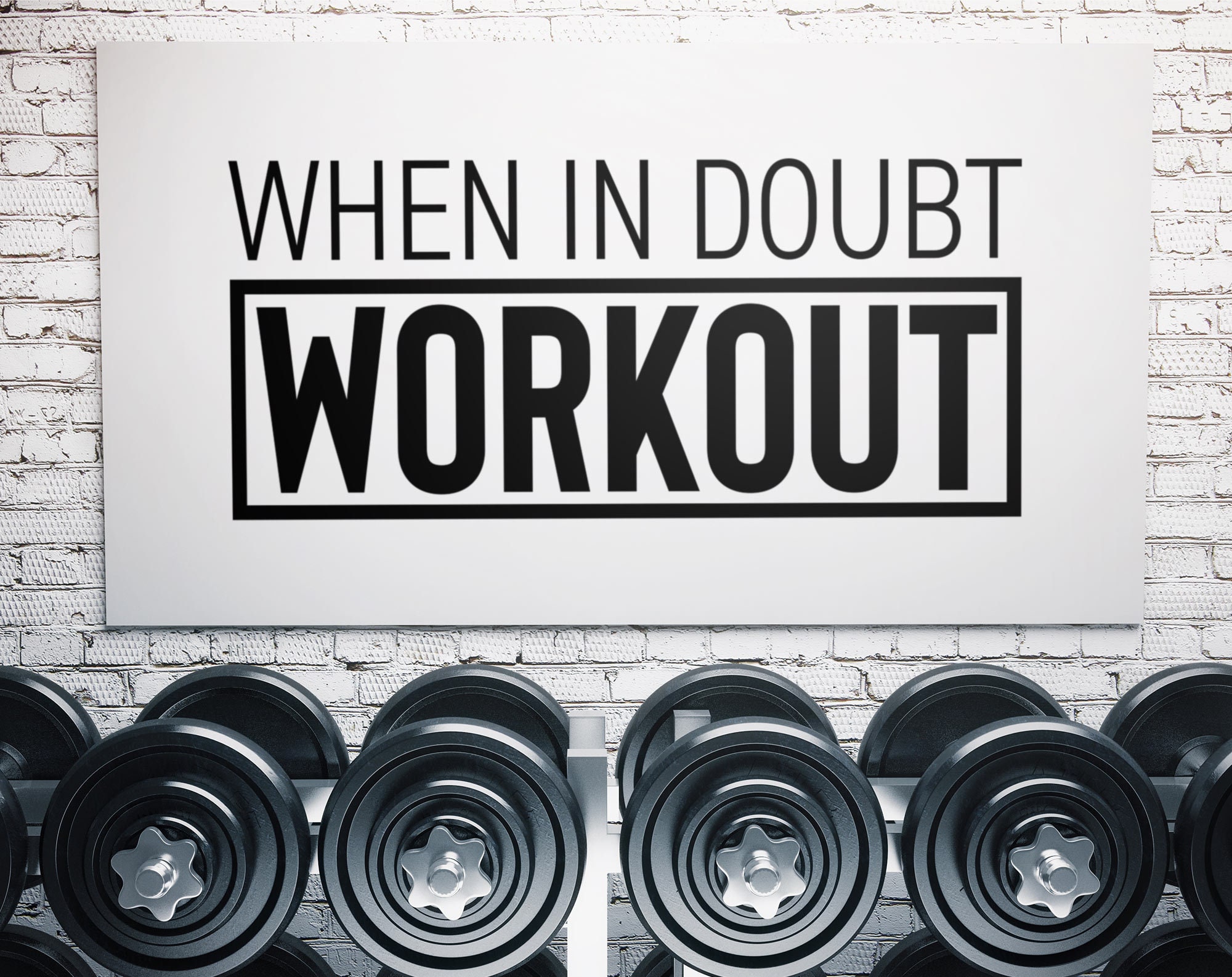 When in Doubt Workout SVG Workout Motivation Quote Exercise - Etsy