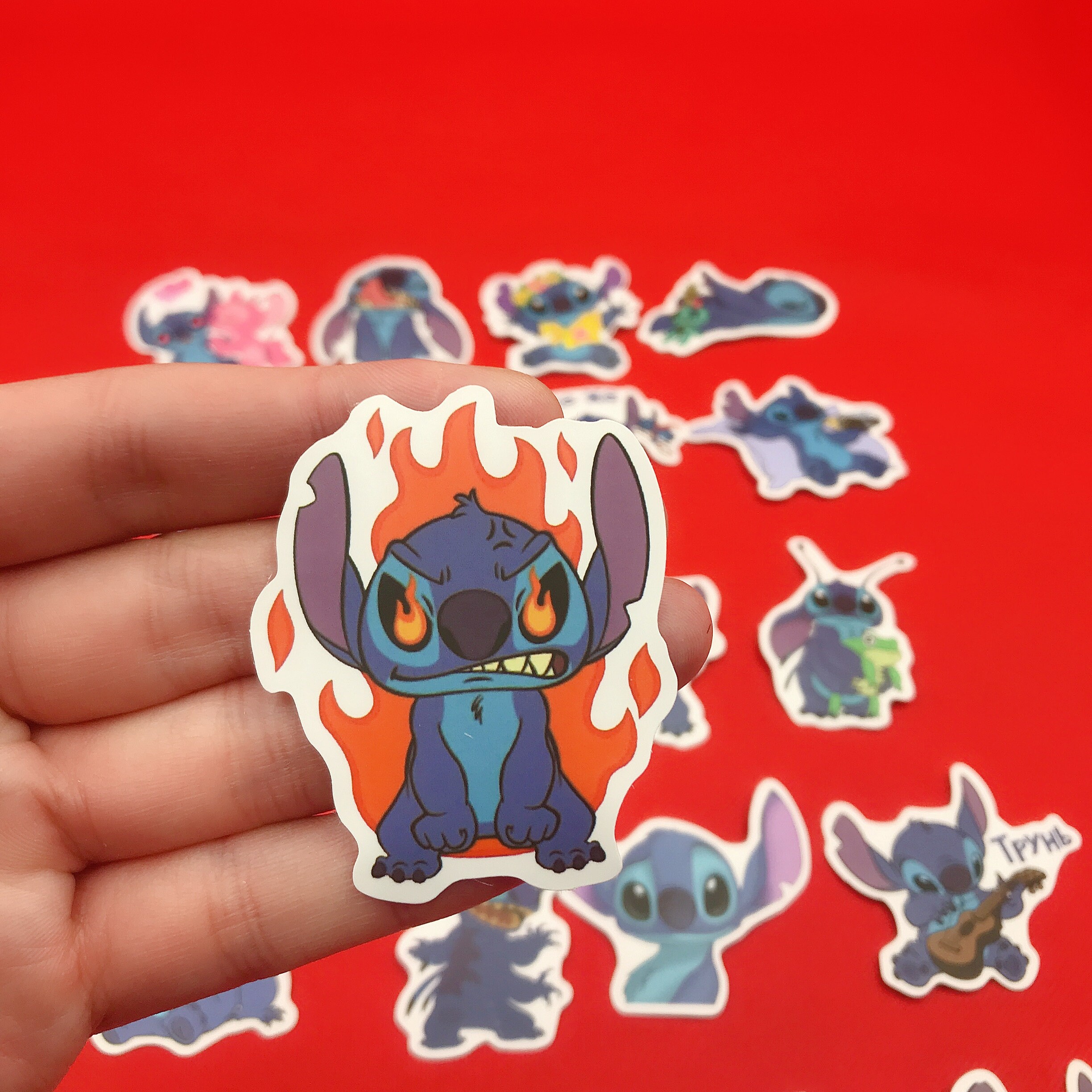 50PCS Stitch Stickers PackCute Waterproof Vinyl Sticker-Decal | Etsy