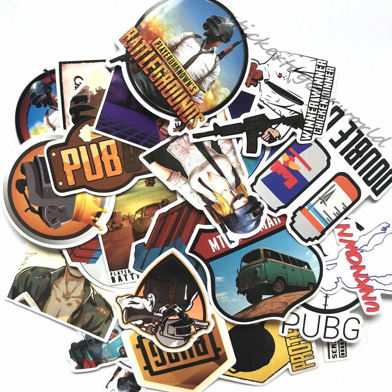 PUBG Game Stickers Waterproof Vinyl Sticker-Decal for | Etsy