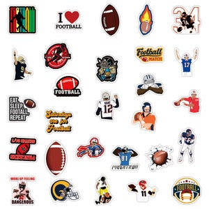 50PCS Football Stickers Sports Stickers | Etsy