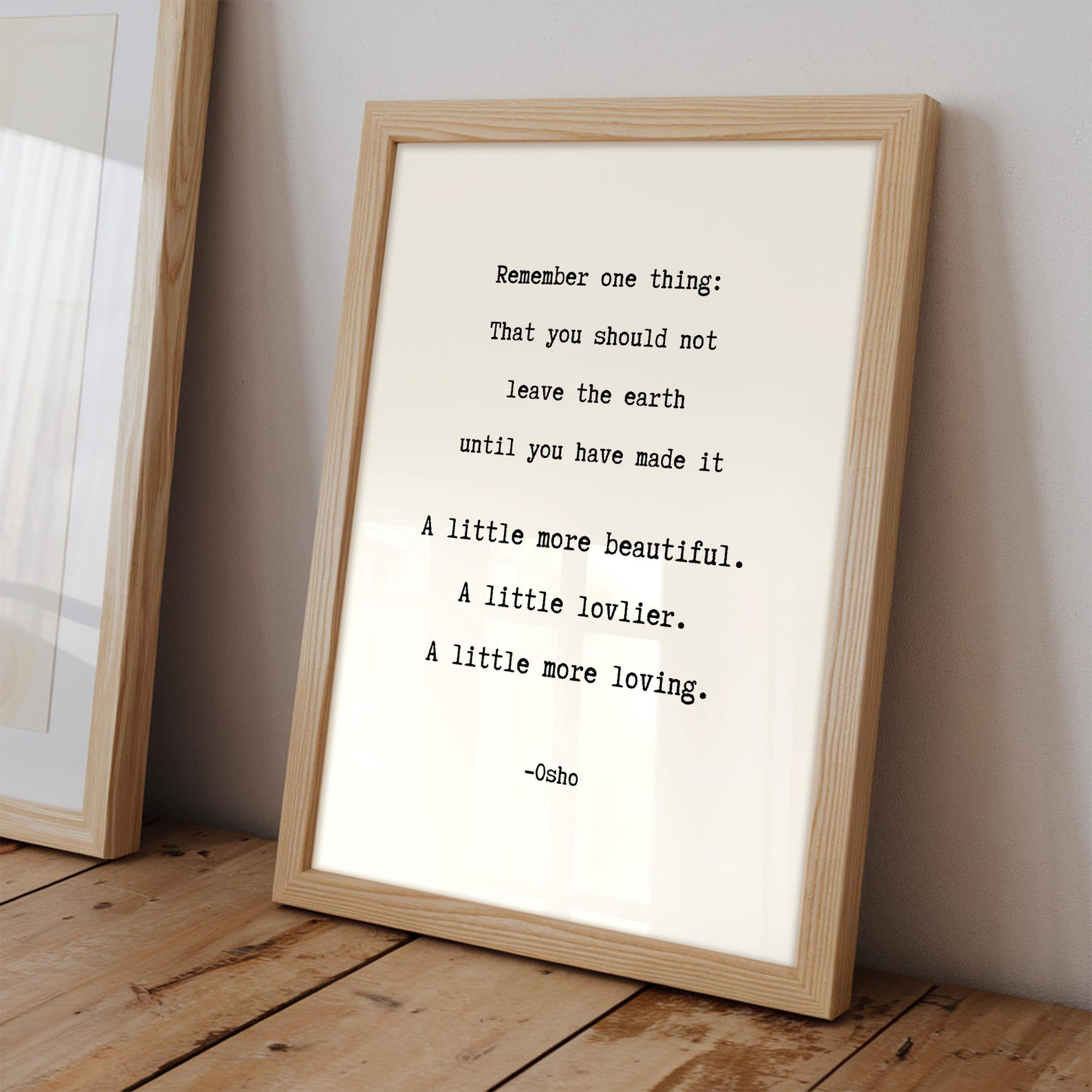 Remember One Thing Quote, Romantic Quote Wall Art, Inspirational Wall ...