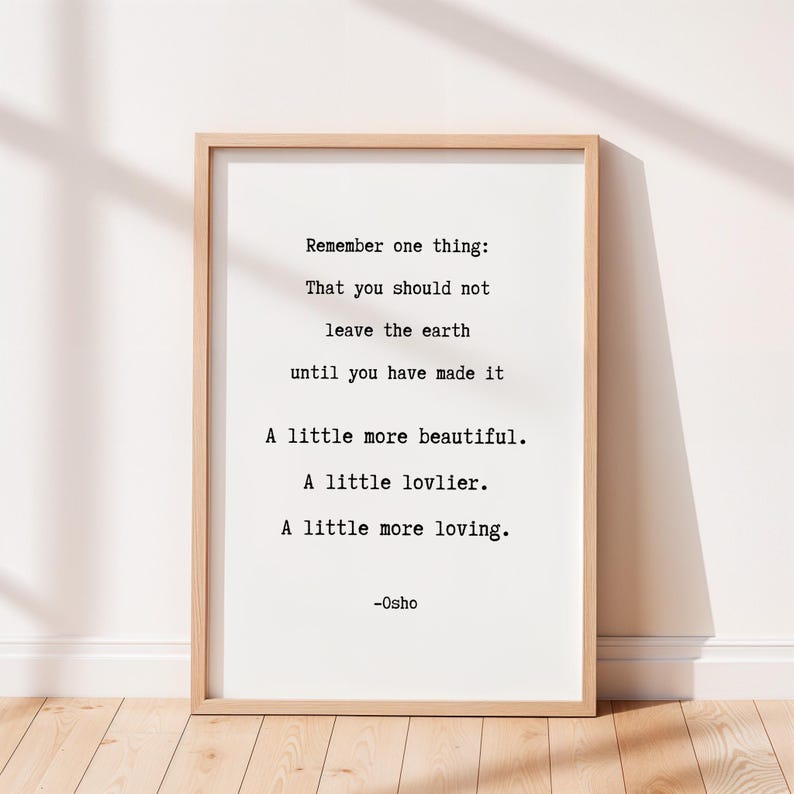 Remember One Thing Quote, Romantic Quote Wall Art, Inspirational Wall ...