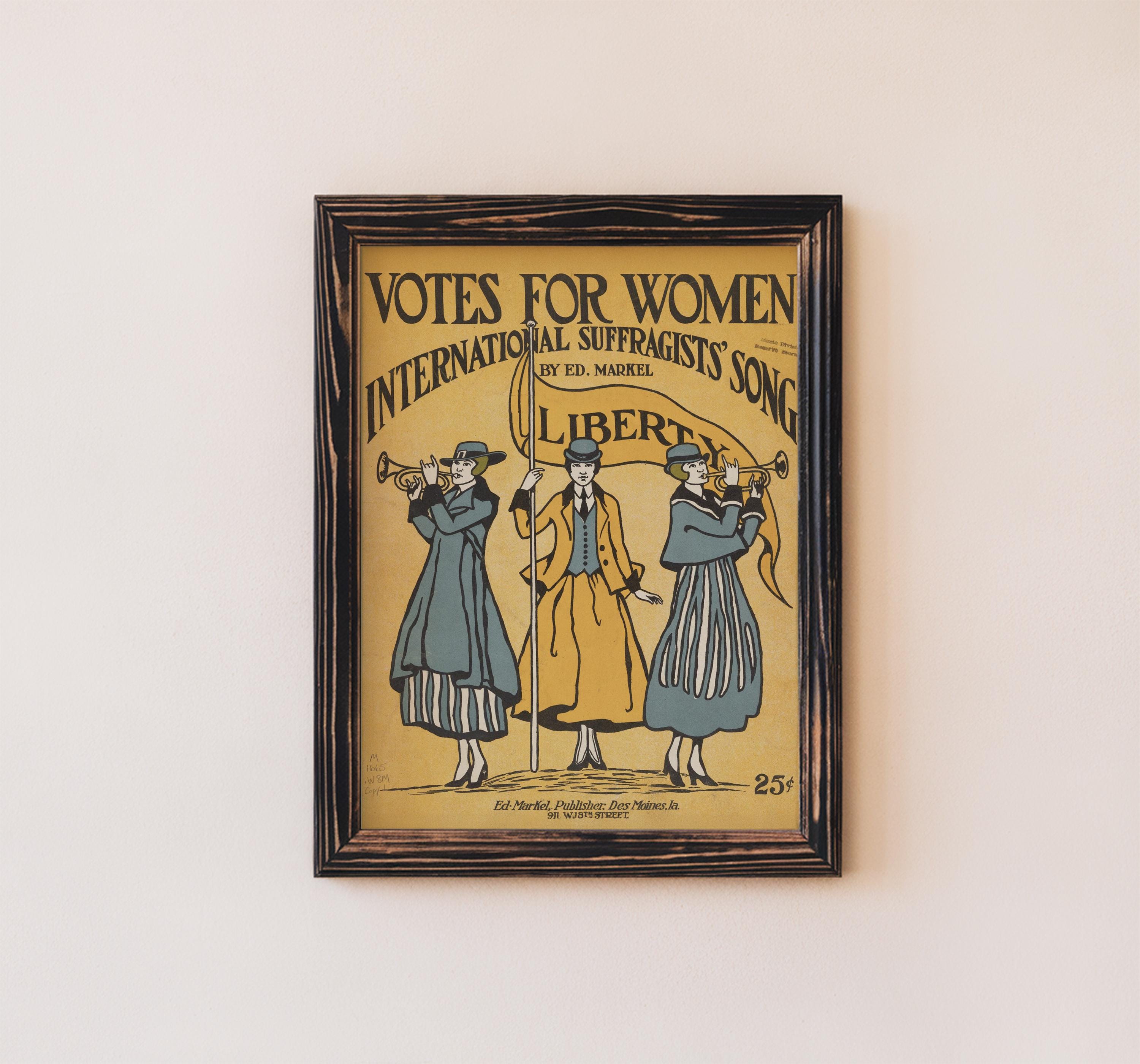 Feminist Poster, Suffragette Posters, Votes for Women, Museum Print ...
