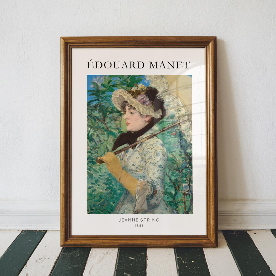 Edouard Manet Jeanne Spring Giclée Print: Vintage Fine Art Portrait - Etsy
