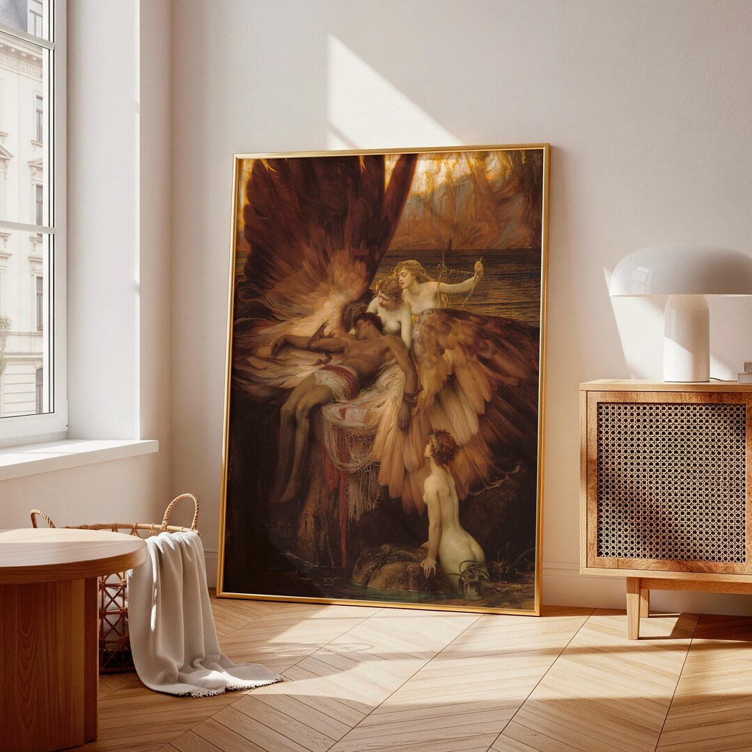 The Lament for Icarus Print: Herbert James Draper, Vintage Wall Art - Etsy