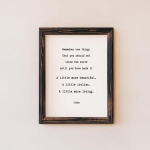 Remember One Thing Quote, Romantic Quote Wall Art, Inspirational Wall ...