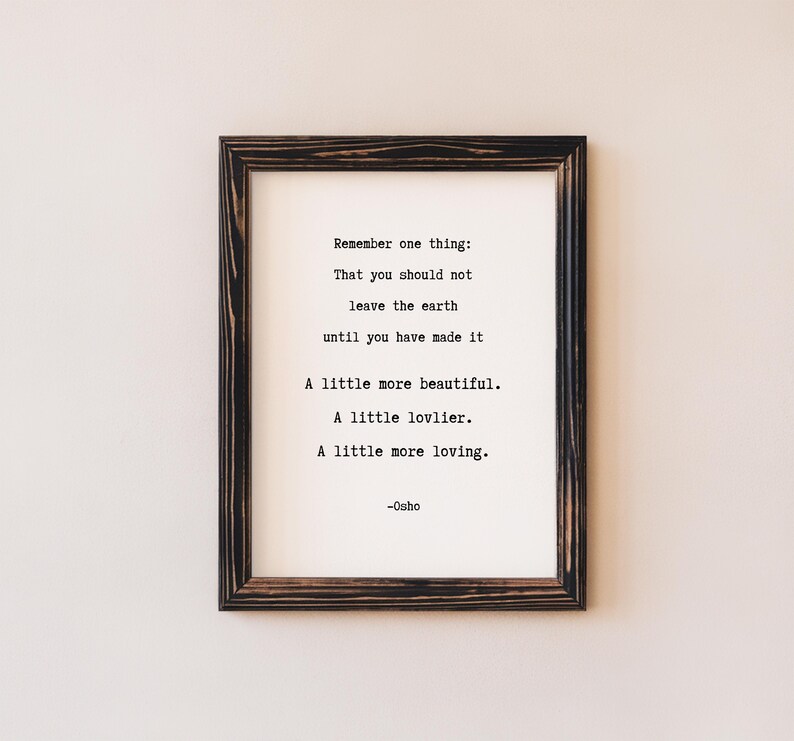 Remember One Thing Quote, Romantic Quote Wall Art, Inspirational Wall ...