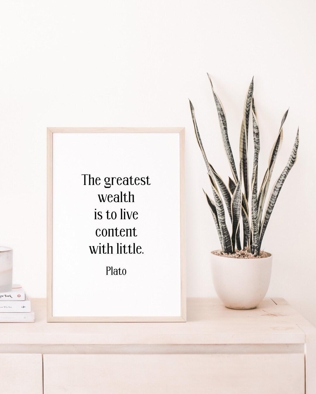 Plato Quote, Inspirational Wall Art, Quote Wall Art, Bedroom Wall Decor ...