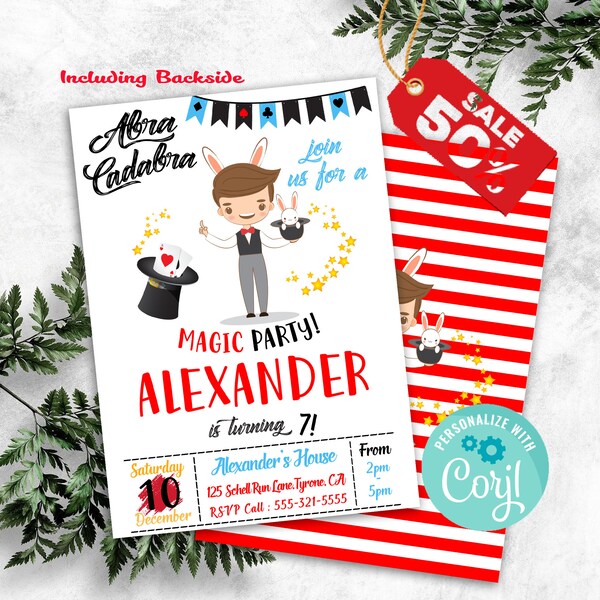 Magic Show Invite - Etsy