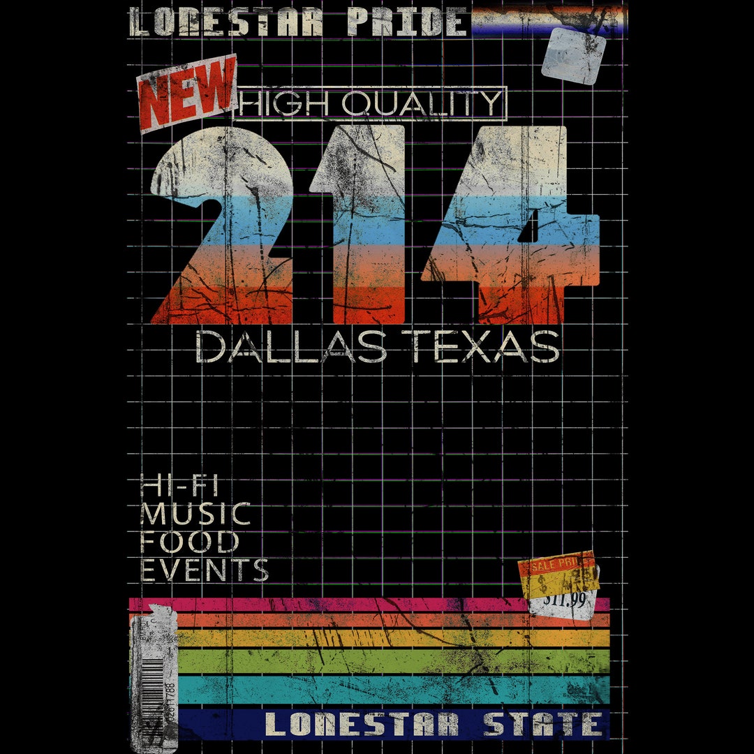 Dallas VHS Vintage Style Poster - Etsy