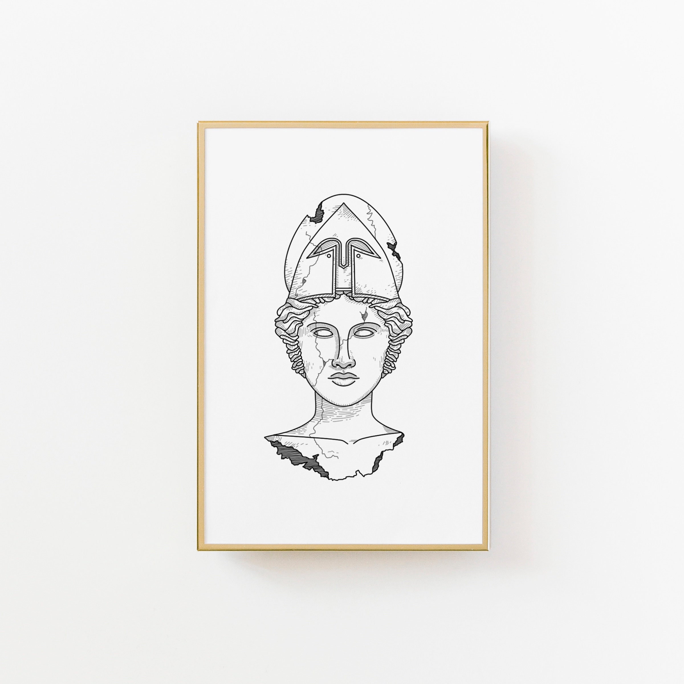 Athena Greek Goddess Drawing Face