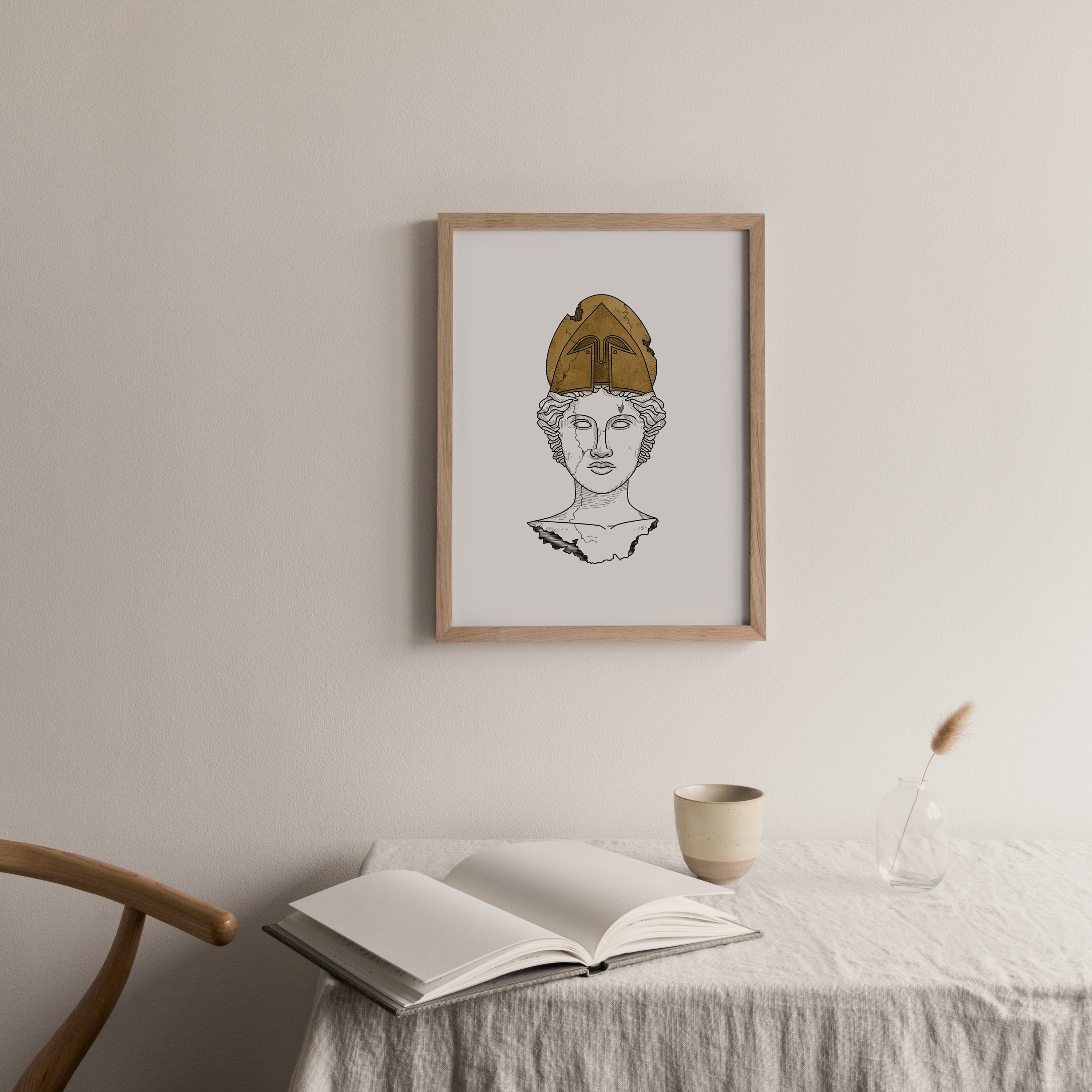 Athena Printable Art, Digital Download, Color | Mythology, Greek ...