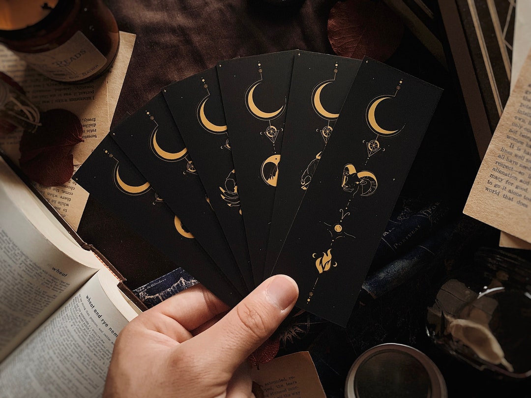 Zodiac Sign and Astrology Bookmarks, Zodiac Gift - Etsy