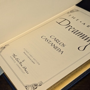 Easton Press *signed* the Art of Dreaming by Carlos Castaneda 1993 ...