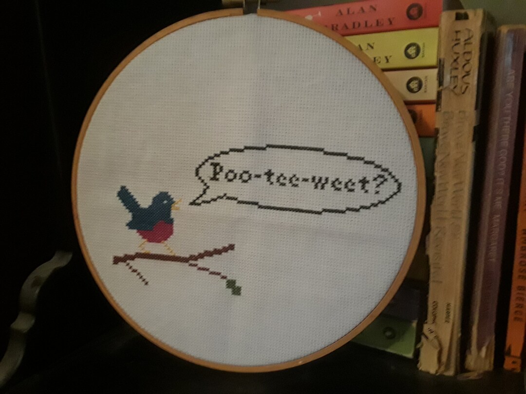 Poo-tee-weet? Kurt Vonnegut Cross-stitch Pattern Instant Download PDF ...