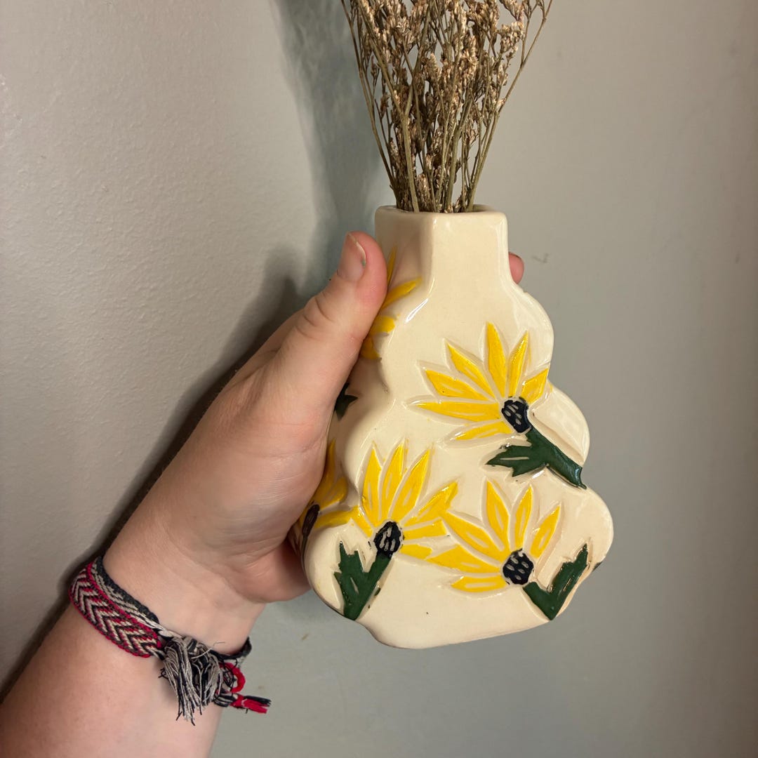 Ceramic Vase, Lauri Shape, Floral Design, Botanical, Plant, Ceramic ...
