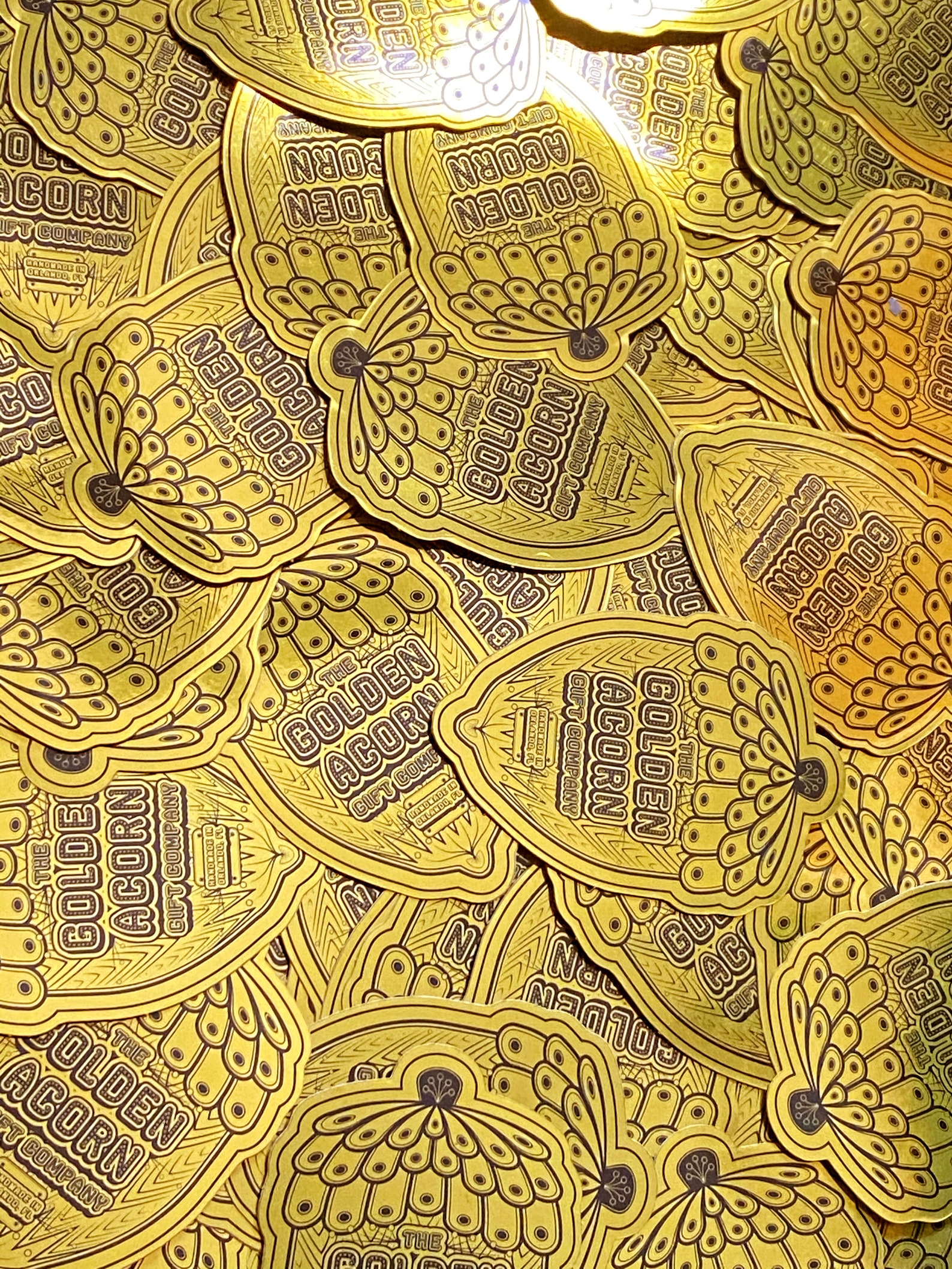 Golden Acorn Gift Co. Stickers (set of 3) - Etsy