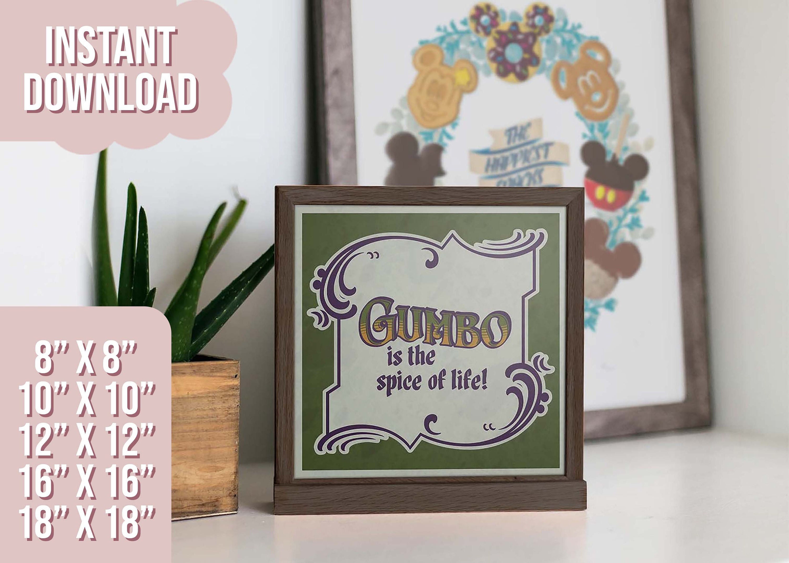 Gumbo is the Spice of Life! Printable Wall Art - Etsy