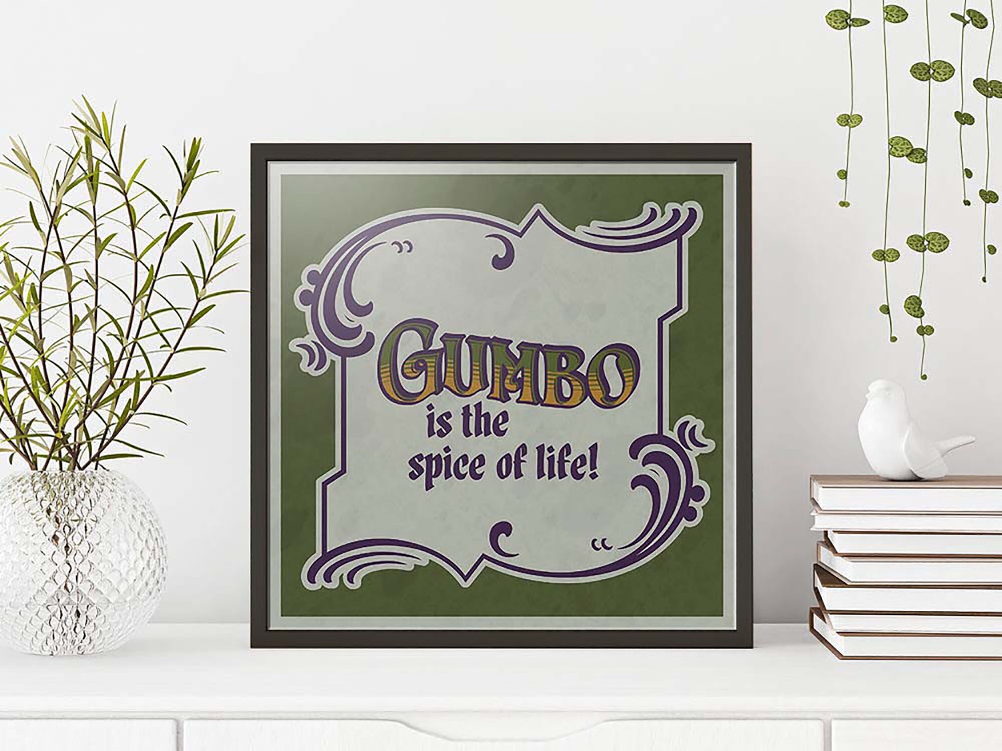 Gumbo is the Spice of Life! Printable Wall Art - Etsy