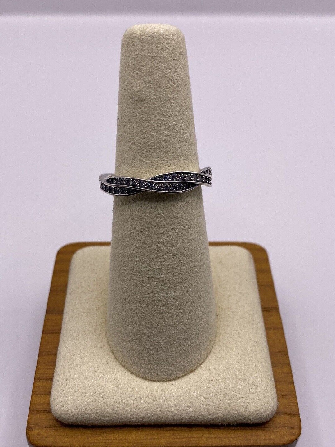 Authentic Pandora Ring Twist of Fate Sterling Silver Ring 190892CZ Size ...