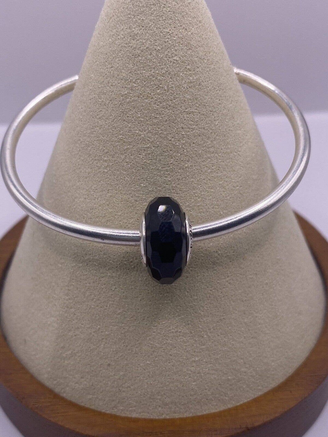 Pandora FACETED BLUE Murano Glass Charm 792984C00 - Etsy