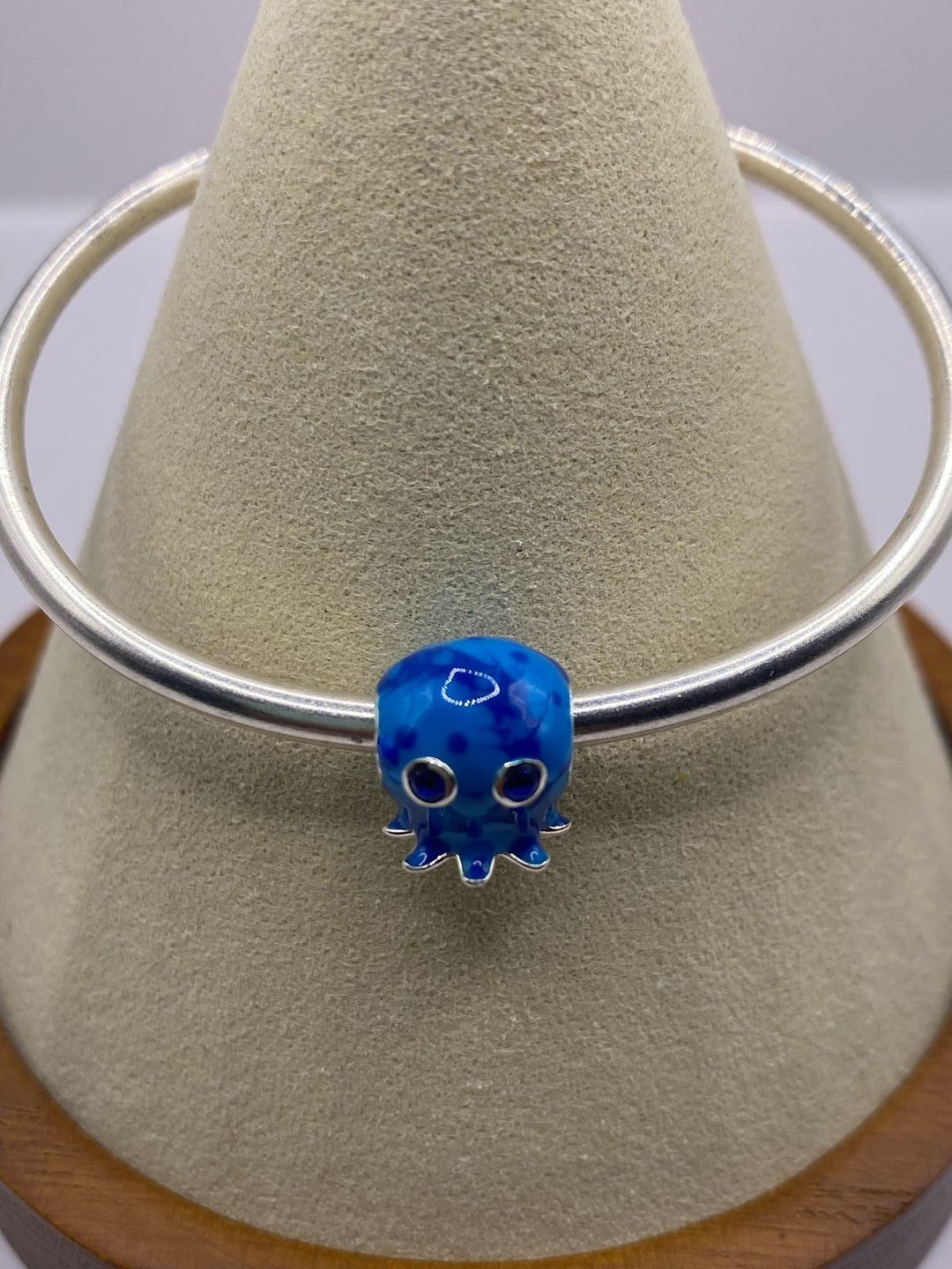 Authentic Pandora Ocean Bubbles & Waves Blue Octopus Silver Charm - Etsy