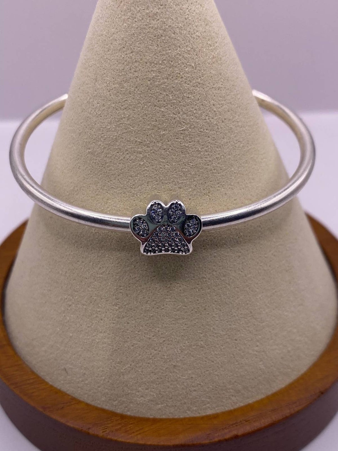 Authentic PANDORA Sparkling Dog Paw Print Charm Silver 925 - Etsy