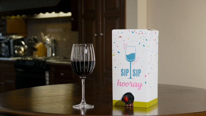 The Wine Box Box Sip Sip Hooray - Etsy