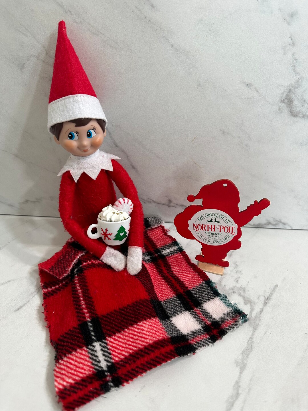 Elf Hot Chocolate Christmas Elf Christmas Elf Prop - Etsy
