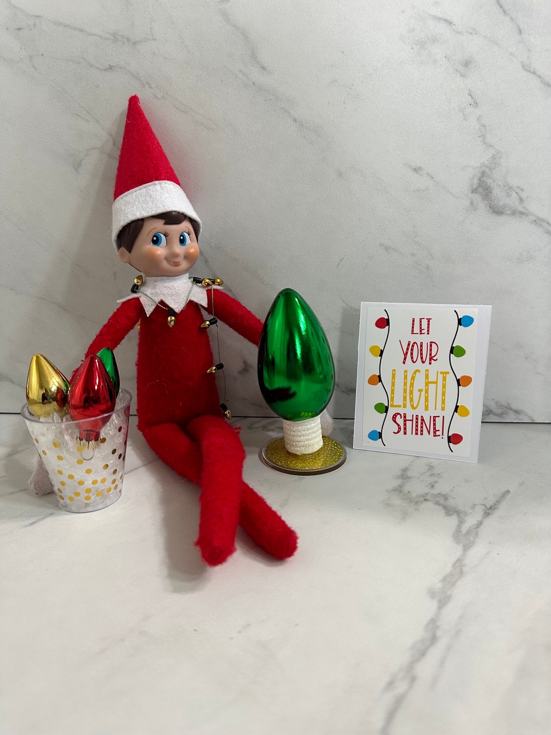 Let Your Light Shine Christmas Elf Prop Elf Props Elf Set - Etsy